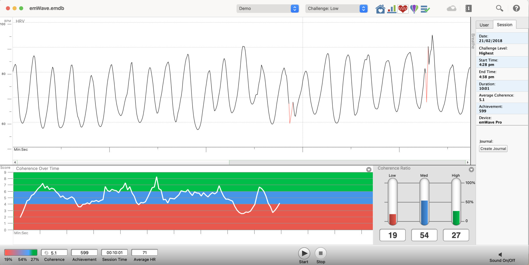 emWave2® Charcoal Gray - HeartMath